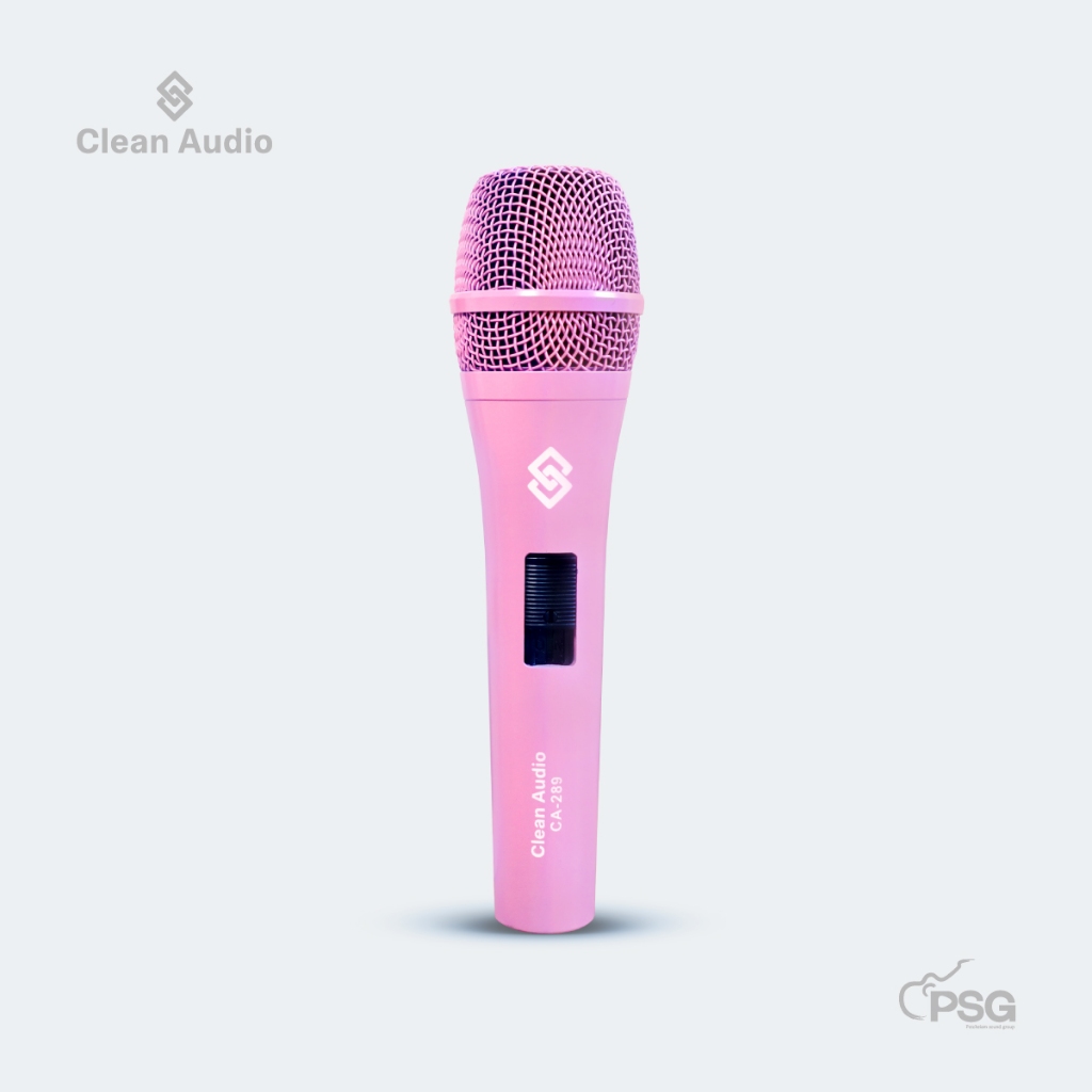 CLEAN AUDIO:CA-289 PINK ไมโครโฟนไดนามิค Dynamic Microphone | Shopee ...