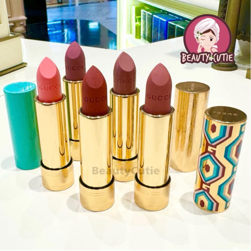 🌟ลิปสติก Gucci Rouge A Levres Mat Lip Colour 3.5g. Mat / Satin / Sheer🌟 ...