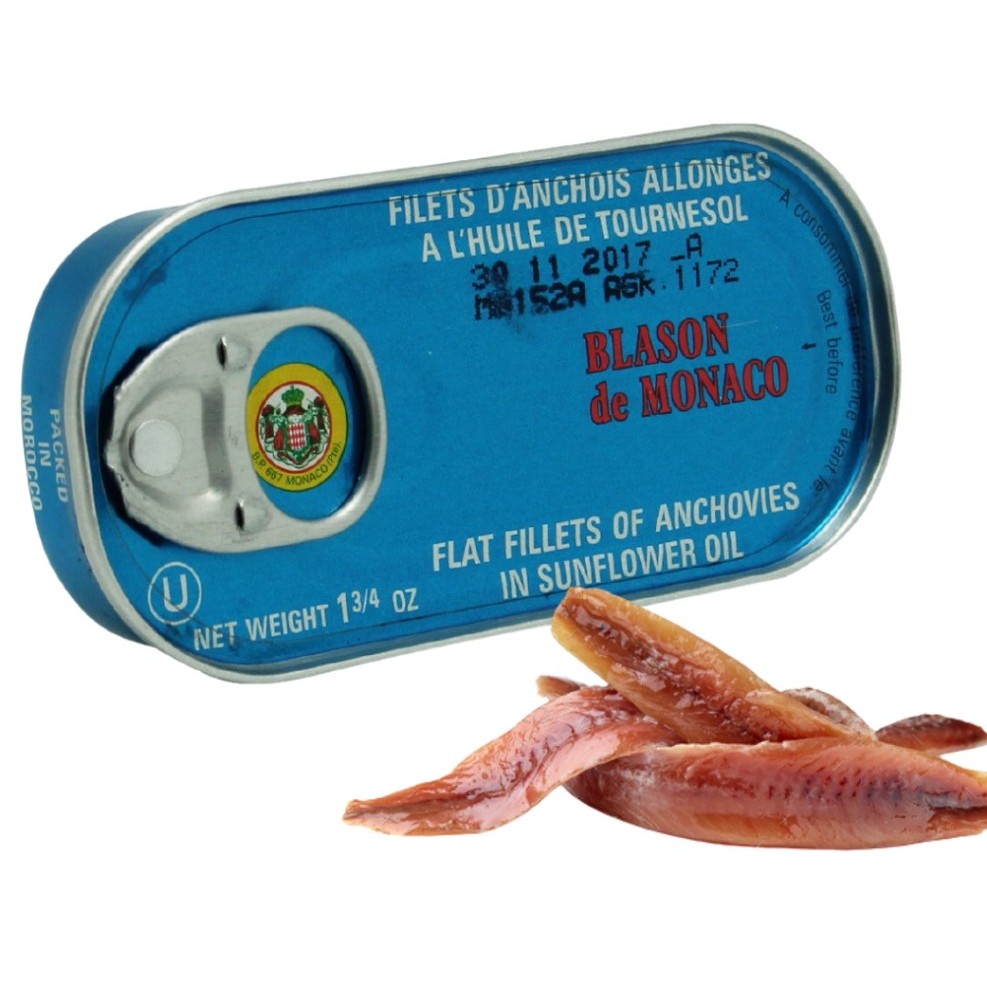 Anchovy Fillets in Sunflower Oil 50g | Shopee Thailand
