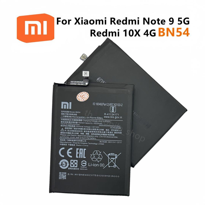 แบตเตอรี่ BN54 ของแท้100% แบตเตอรี่ Xiaomi Redmi 9 (BN54) รับประกัน 1 ...