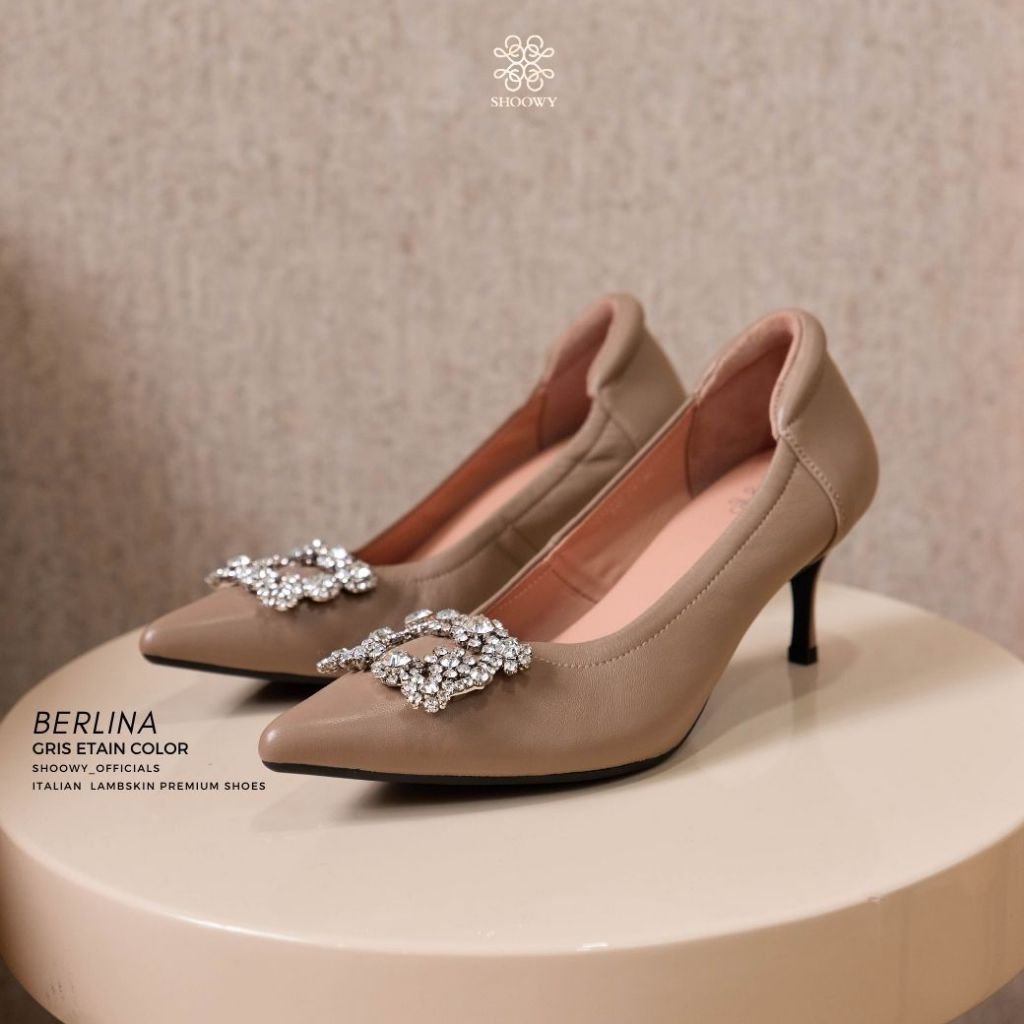 รองเท้าหนังแกะ รุ่น Berlina Gris Etain color (สีน้ำตาลอมเทา) | Shopee ...