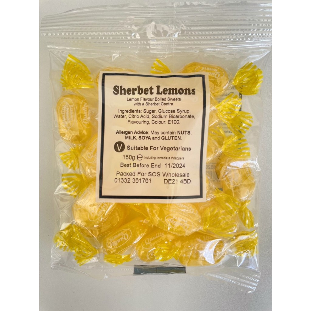 SHERBERT LEMONS Bumper Bag of Sweets / Candy 150g | Shopee Thailand