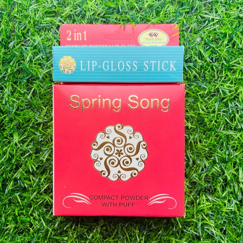 Spring Song 2in1 Compact powder & Lip gloss แป้งสปริงซอง + ลิปกลอส ...
