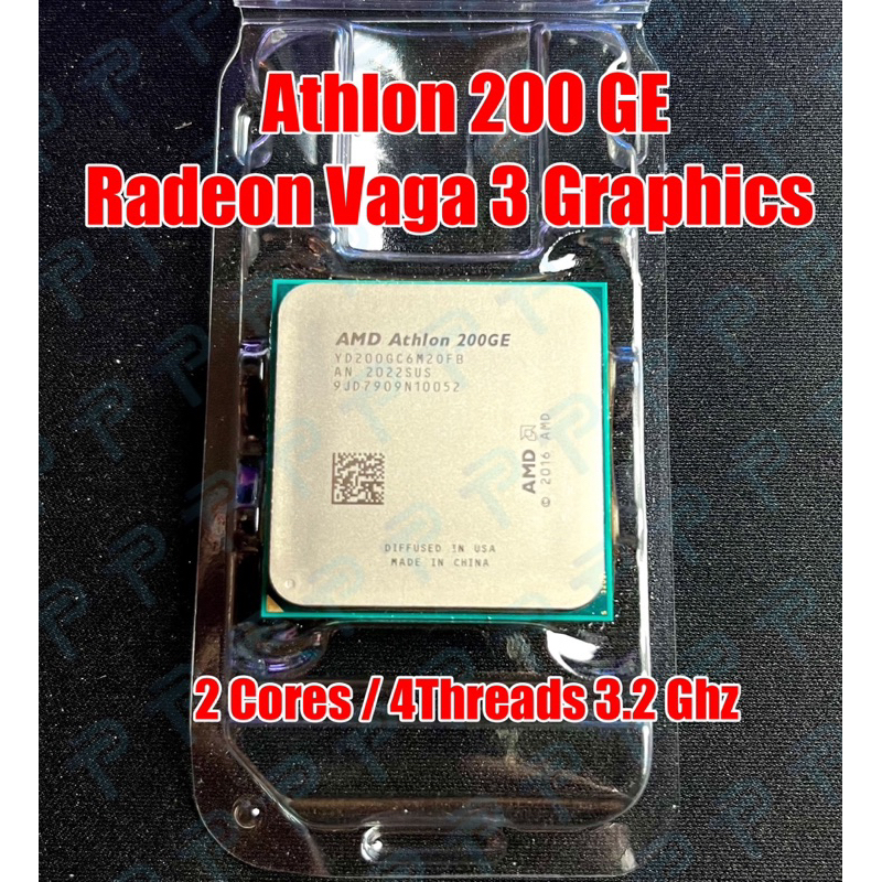 AMD AM4 ATHLON 200GE 3.2GHz | Shopee Thailand
