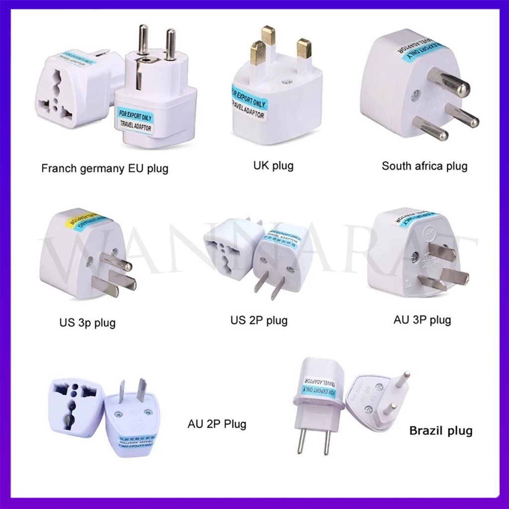 1Pcs Universal US/UK/AU/DE/EU ปลั๊กอะแดปเตอร์ USA Euro ยุโรป Travel Wall AC Power Charger ...