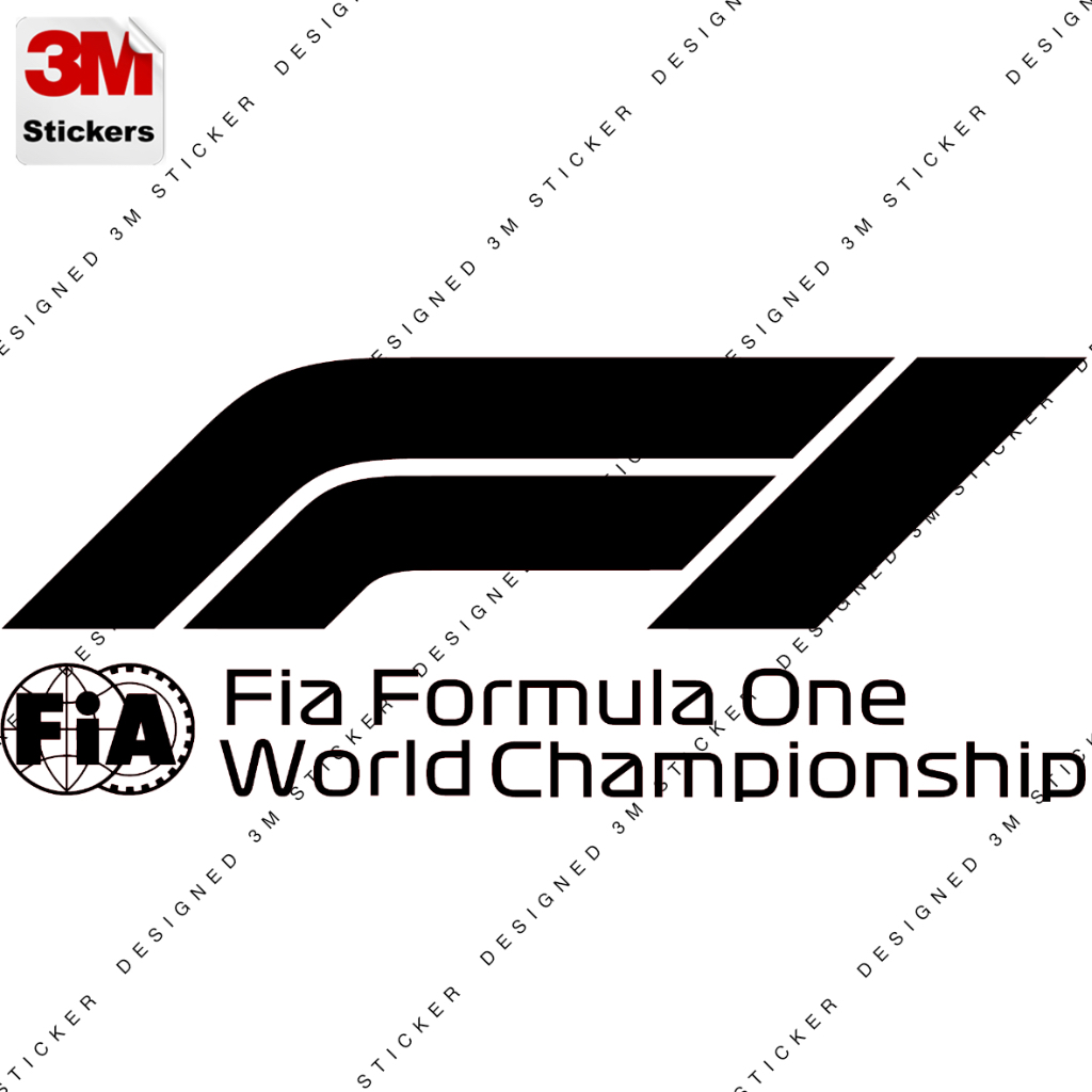 F1 Removable 3M sticker, สติ๊กเกอร์ติด รถยนต์ มอเตอร์ไซ | Shopee Thailand