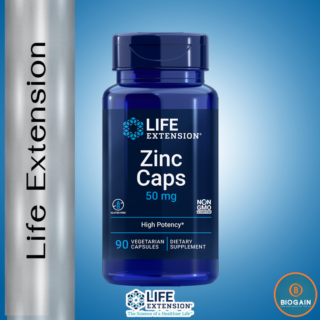 Life Extension Zinc Caps 50 mg / 90 Vegetarian capsules | Shopee Thailand