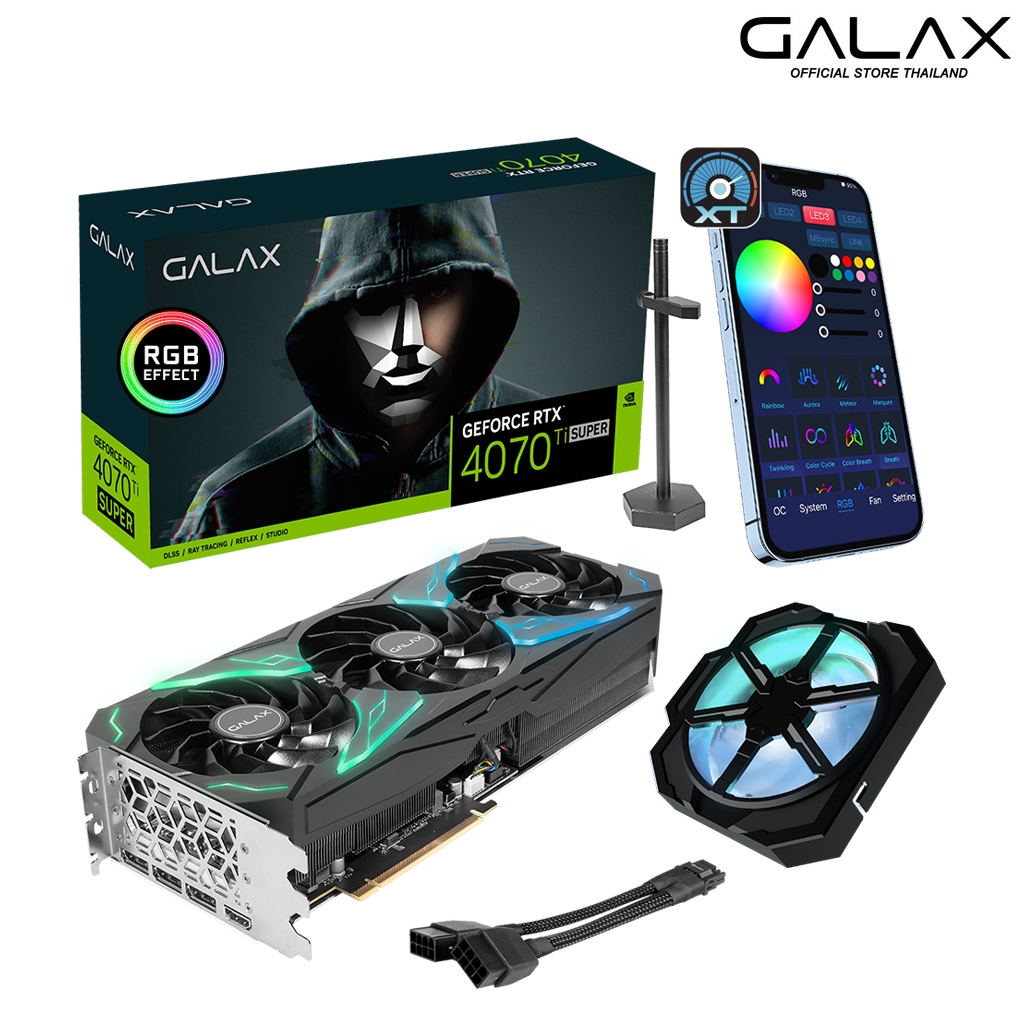 VGA GALAX RTX 4070 TI SUPER SG PCI-E 16GB GDDR6X 256BIT : | Shopee Thailand