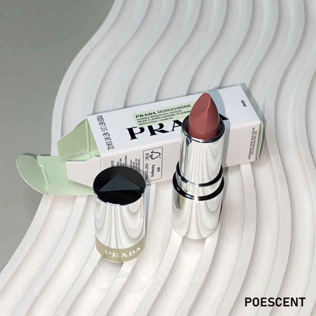 Prada Beauty ลิปสติก Monochrome Hyper Matte Lipstick สี # B02 QUARTZ ...