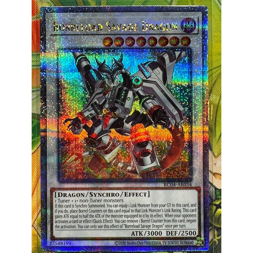 RC04-AE034 "Borreload Savage Dragon" - Quarter Century Secret Rare | Shopee Thailand