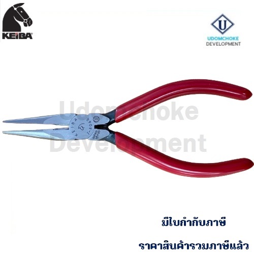 คีม KEIBA T-306S-6" ปากแหลมด้ามบาง สีแดง | Shopee Thailand