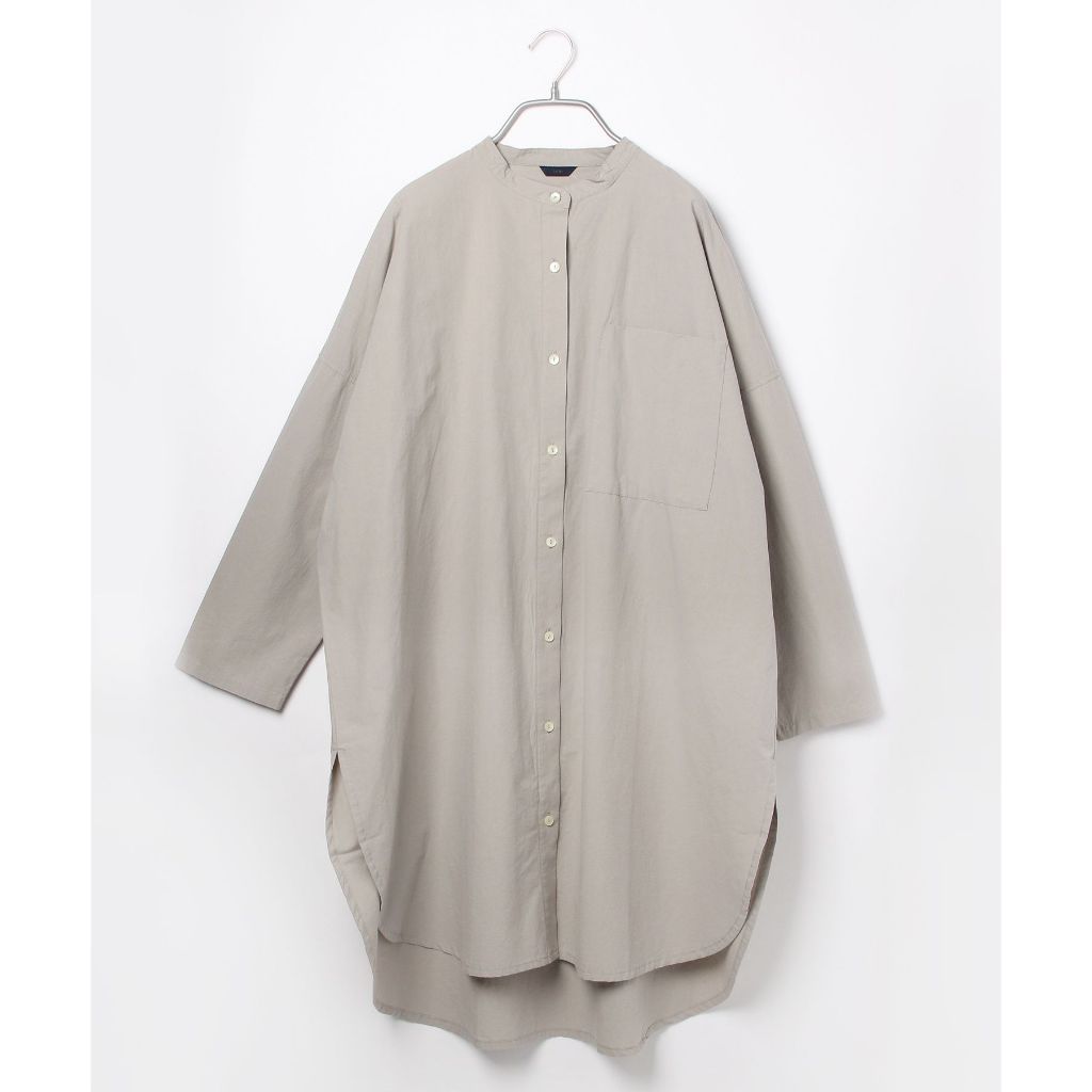 [ichi] Long shirt (white,gray,pink) | Shopee Thailand