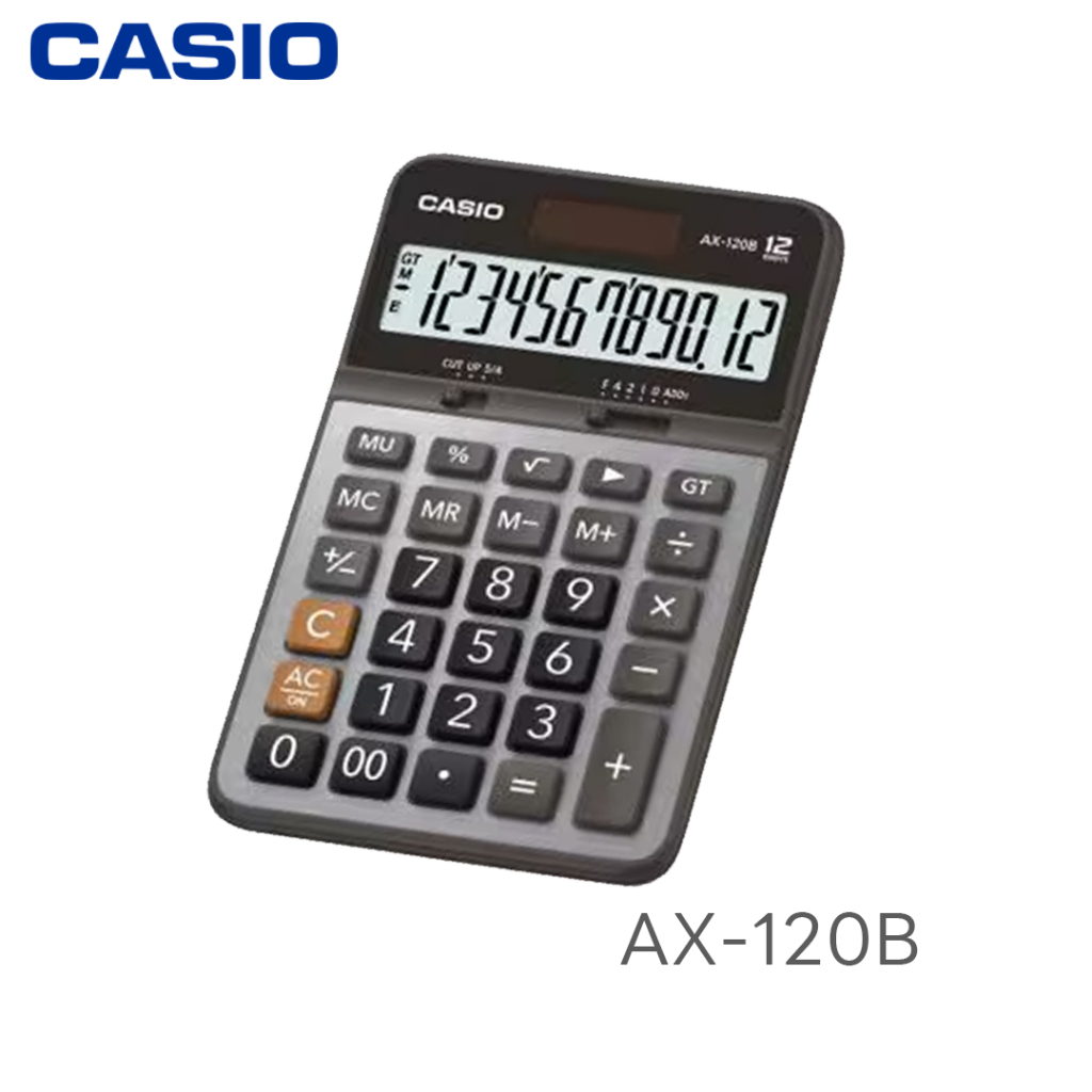 เครื่องคิดเลข CASIO รุ่น AX-120B ของแท้ รับประกัน 2 ปี | Shopee Thailand
