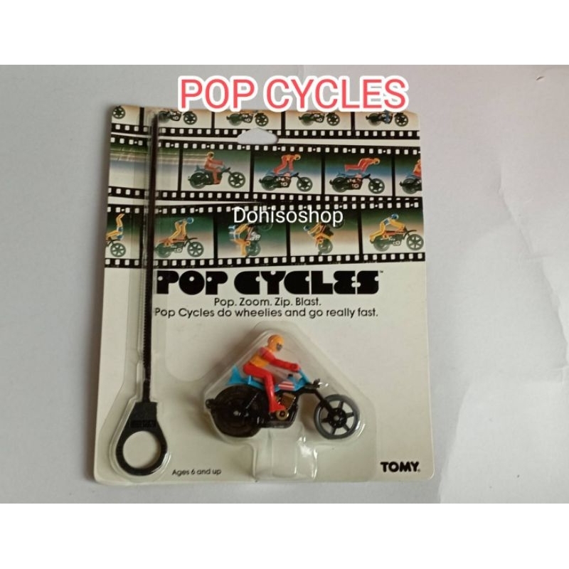 ของแท้ ของสะสม ของเก่า ปี 1981 Tomy pop cycles รถเมอร์ไซค์ดึงสาย สภาพดี ...