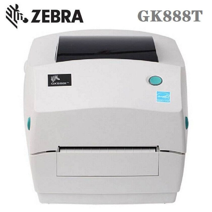เครื่องพิมพ์บาร์โค้ดแบบถ่ายเทความร้อน Zebra GK888T 203DPI รองรับการ ...