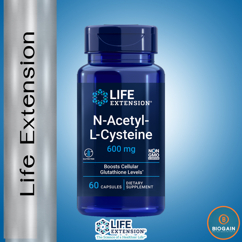 Life Extension N-Acetyl-L-Cysteine (NAC) 600 mg / 60 Capsules | Shopee ...