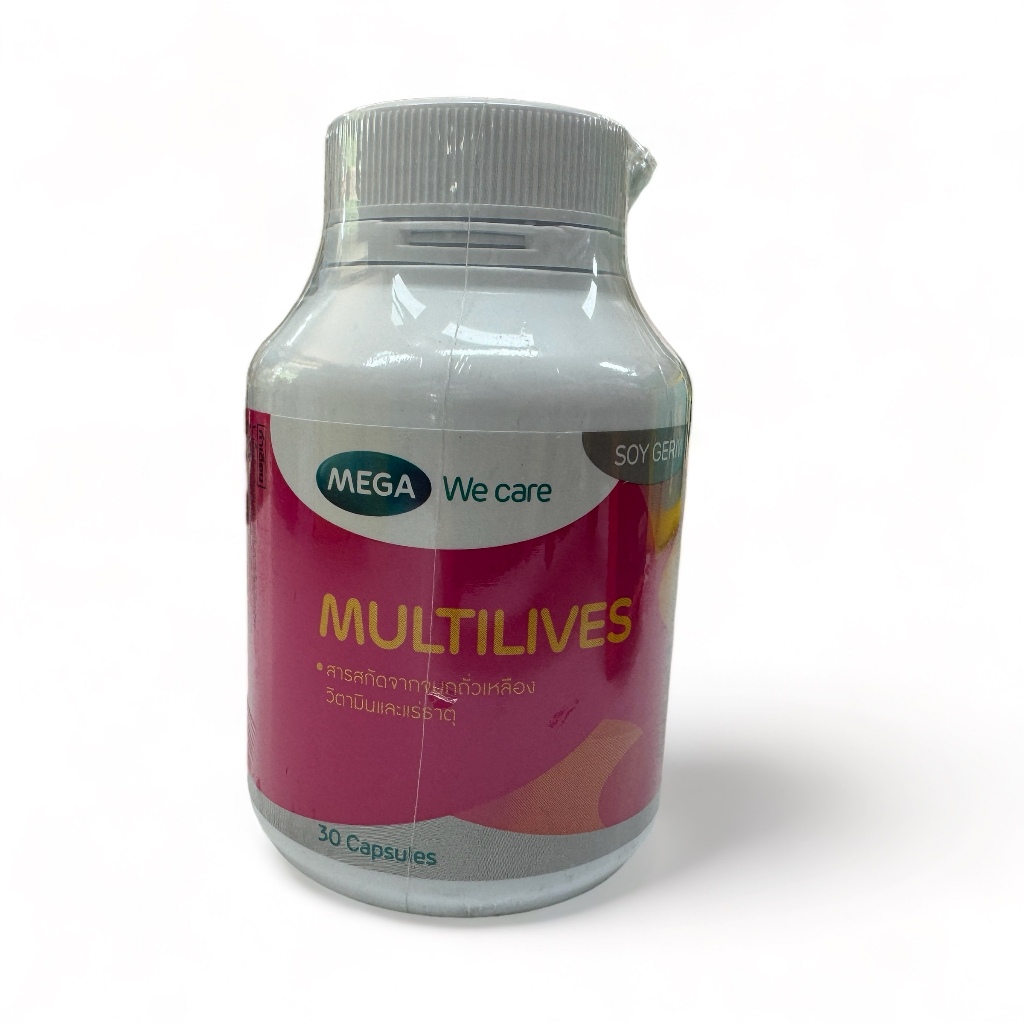 MEGA Multilives 30 capsules เมก้า มัลติไลฟ์ บรรจุ 30 แคปซูล 多種維生素 ...