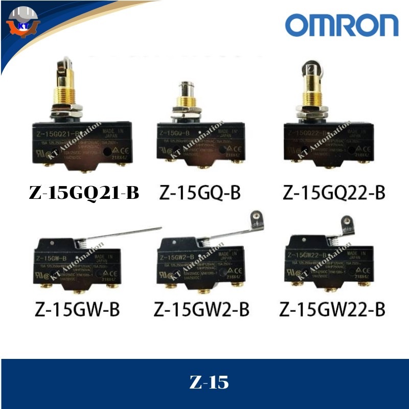 พร้อมส่ง,ลิมิต สวิทซ์,ไมโครสวิตช์ OMRON,Limit Switch OMRON Z-15GQ21-B,Z-15GQ-B,Z-15GQ22-B ,Z ...