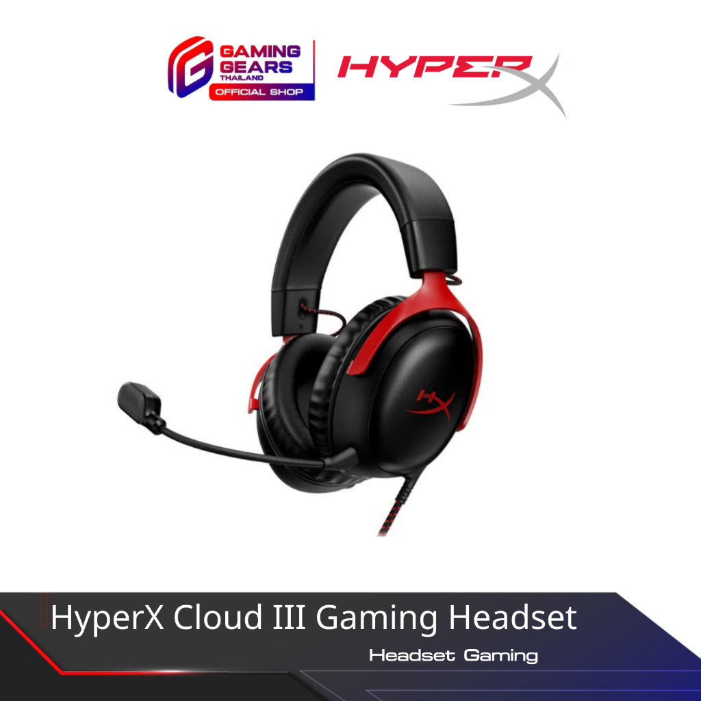 [New Arrival] HyperX Cloud III Gaming Headset (Black-Red) (727A9AA) | Shopee Thailand