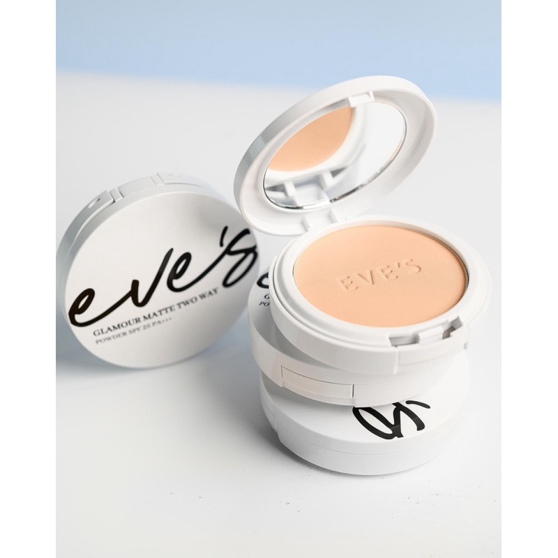 EVE'S GLAMOUR MATTE TWO WAY POWDER SPF 25 PA+++ - แป้งอีฟส์ | Shopee ...