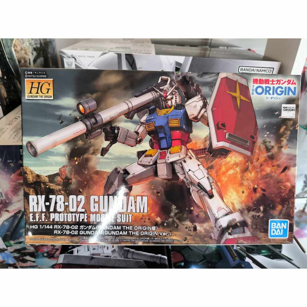 HG 1/144 RX-78-02 GUNDAM (GUNDAM THE ORIGIN VER.)+ดีคอลน้ำ | Shopee Thailand