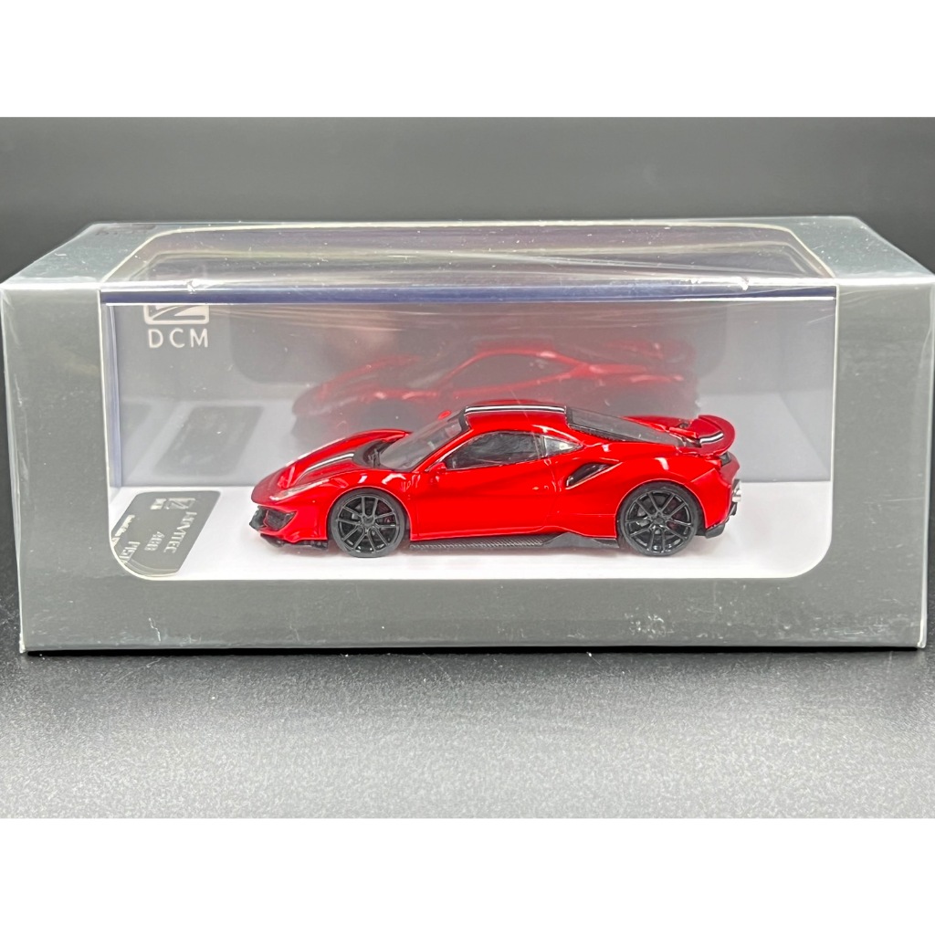 DCM 1/64 Limited 999 pcs Novitec 488 Pista diecast model. Metallic Red ...