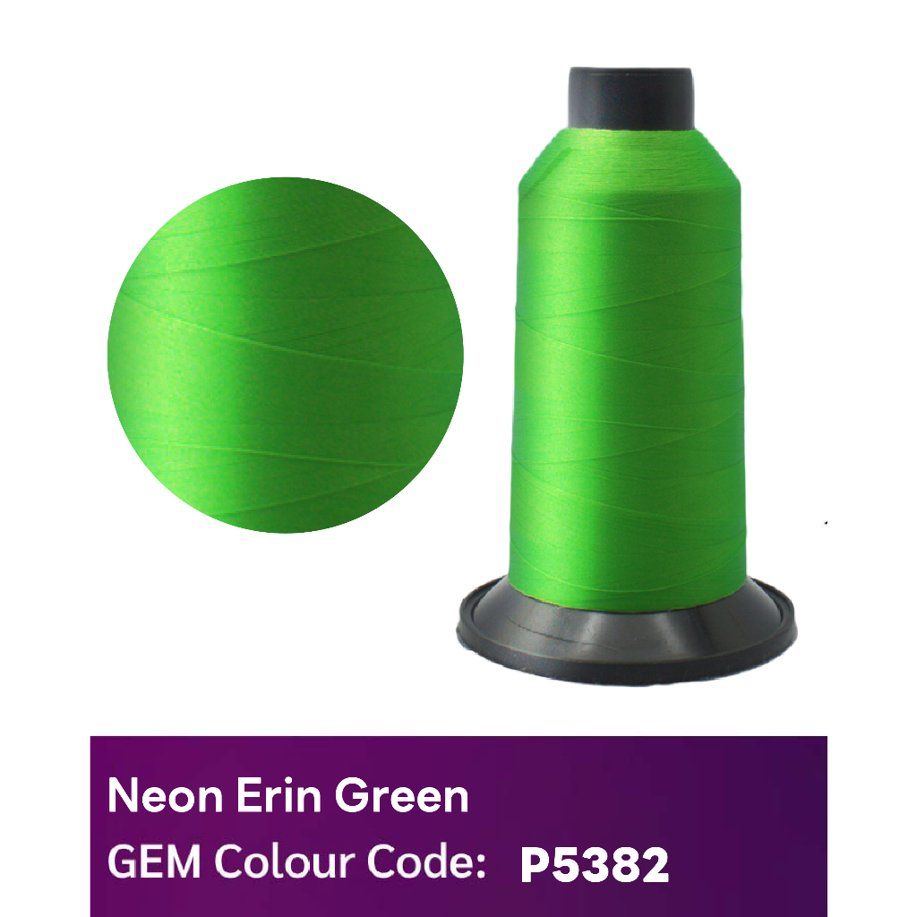 ไหมปัก GEM Embroidery Thread โทนนีออน Neon ซักฟอกสีไม่ตก 3,000 เมตร ...