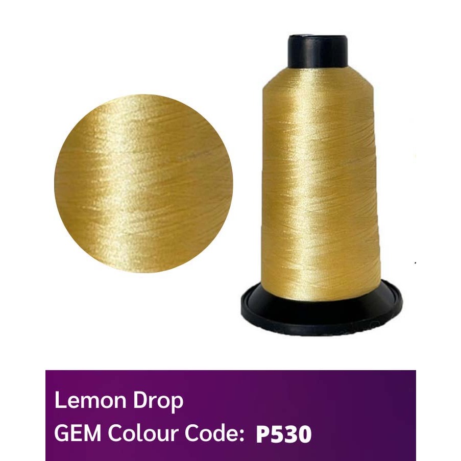 ไหมปัก GEM Embroidery Thread โทนพาสเทล Pastel ซักฟอกสีไม่ตก 3,000 เมตร ...