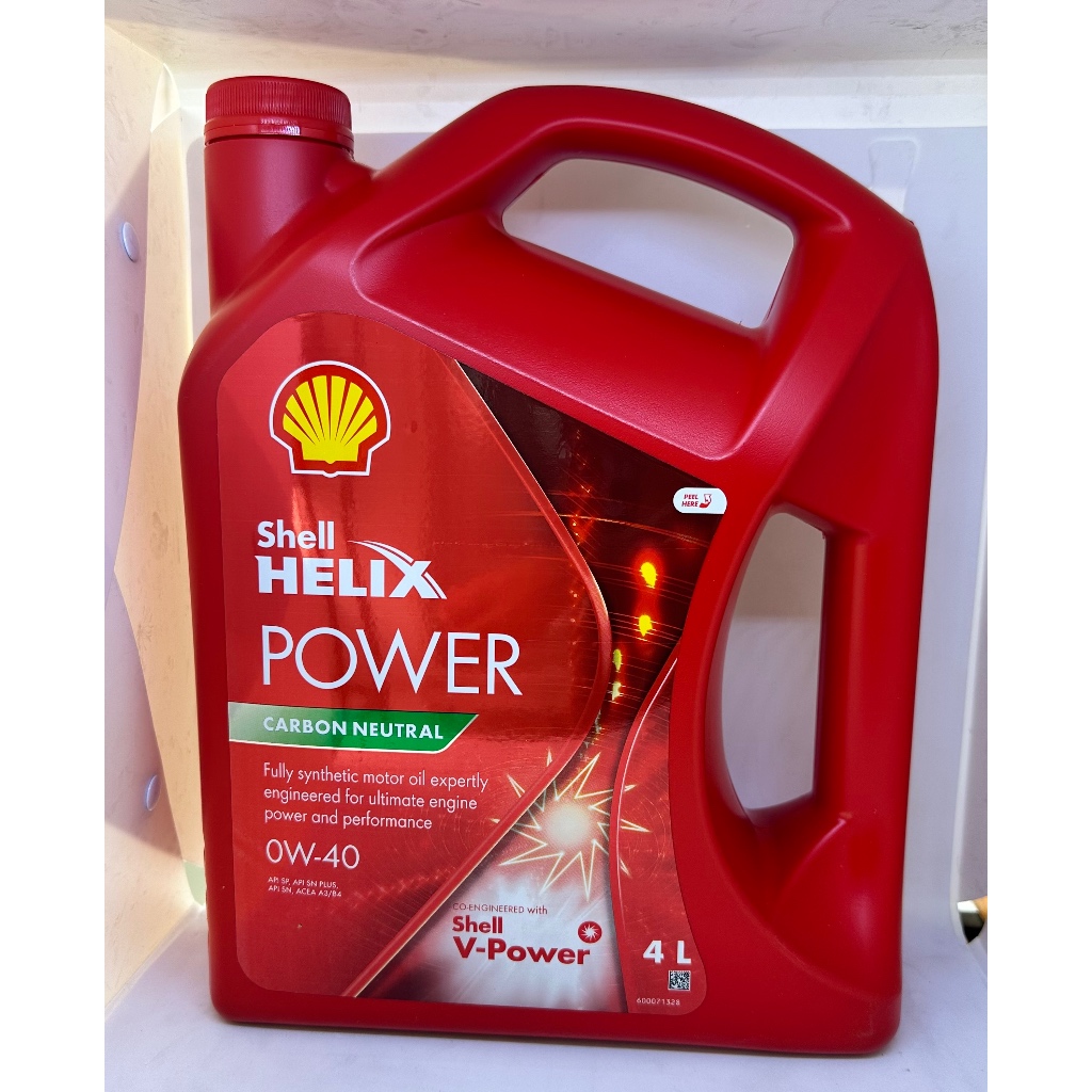 Shell Helix POWER 0W-40 เบนซิน สังเคราะห์แท้ 4L | Shopee Thailand