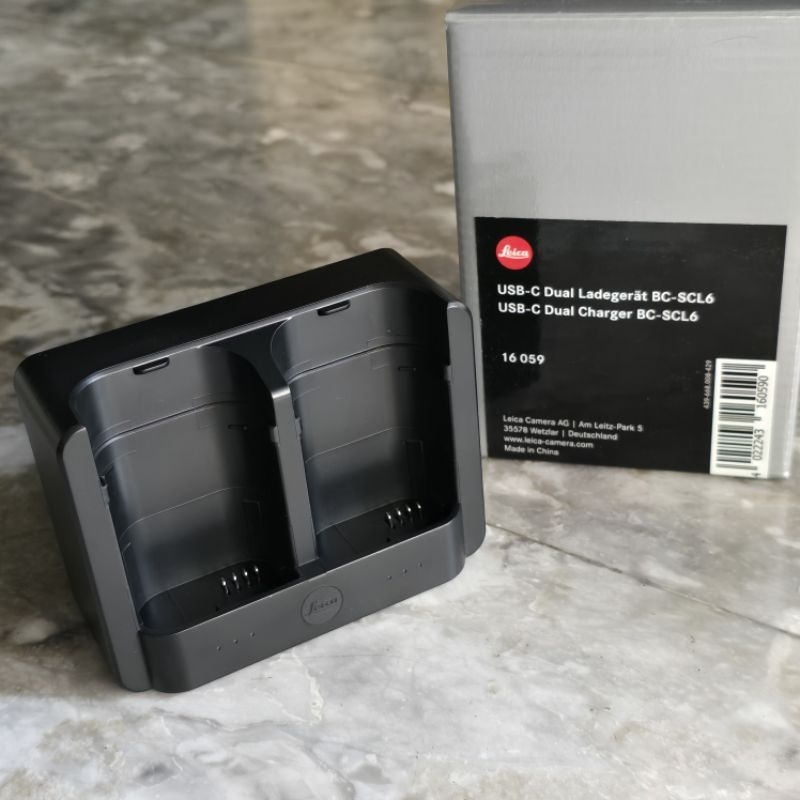 Leica BC-SCL6 dual charger for Leica Q2, Q3, SL, SL2, SL3 battery | Shopee Thailand