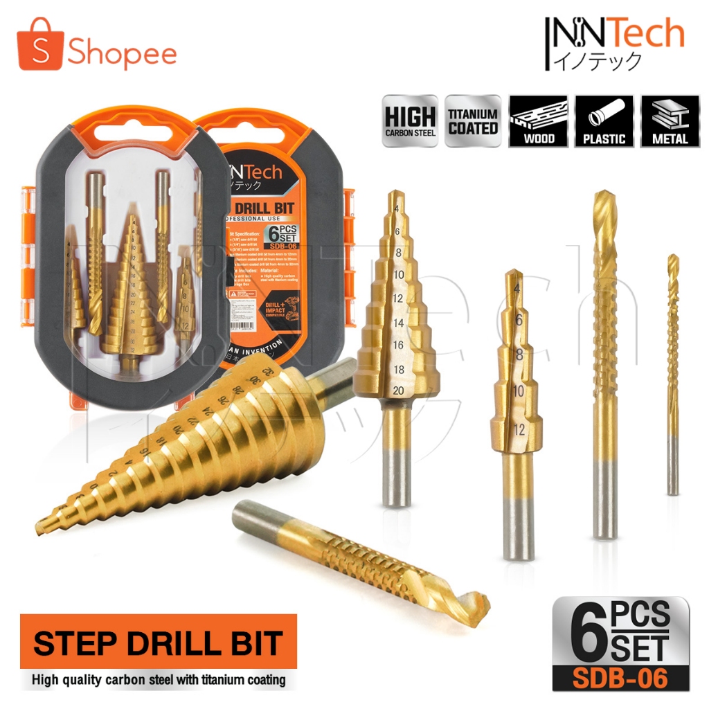 InnTech ดอกสว่านเจดีย์ ดอกสว่านเลื่อย 2in1 เลื่อยฉลุในตัว เจาะ เหล็ก / ไม้ / พลาสติก ...