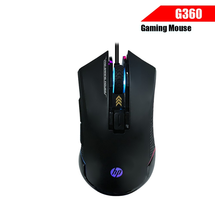 HP G360 RGB Optical Gaming Mouse Black USB เมาส์เกมมิ่งมีสาย | Shopee ...