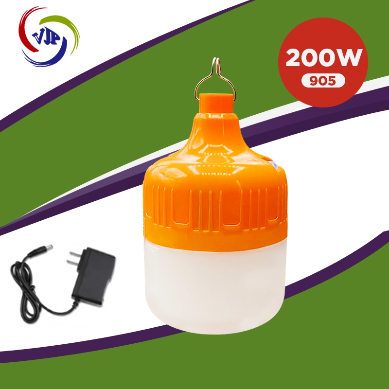 VJP ไฟตั้งแคมป์พกพา หลอดนีออน หลอดไฟ LEDไร้สาย 300W ให้แสงสว่างต่อเนื่องเป็นเวลา 12 ชั่วโมง ...