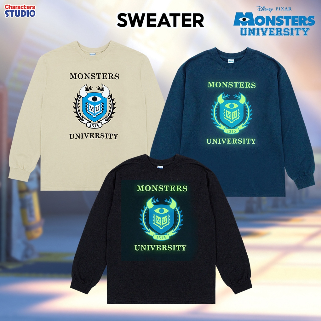 Disney Monsters university sully Men & Women Sweater Glow In The Dark ...