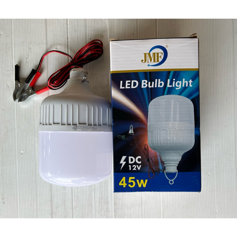 JMFหลอดไฟLED-BulbLight45Wใช้หนีบกับแบตเตอรี่แสงสีขาว | Shopee Thailand