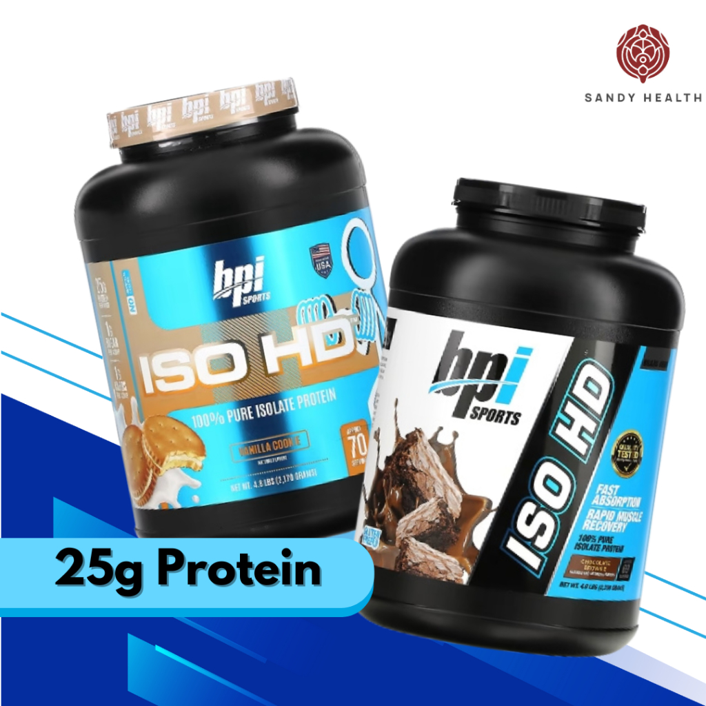 BPI Sports, ISO HD, 100% Pure Isolate Protein โปรตีนไอโซเลท ขนาด 4ปอนด์ ...