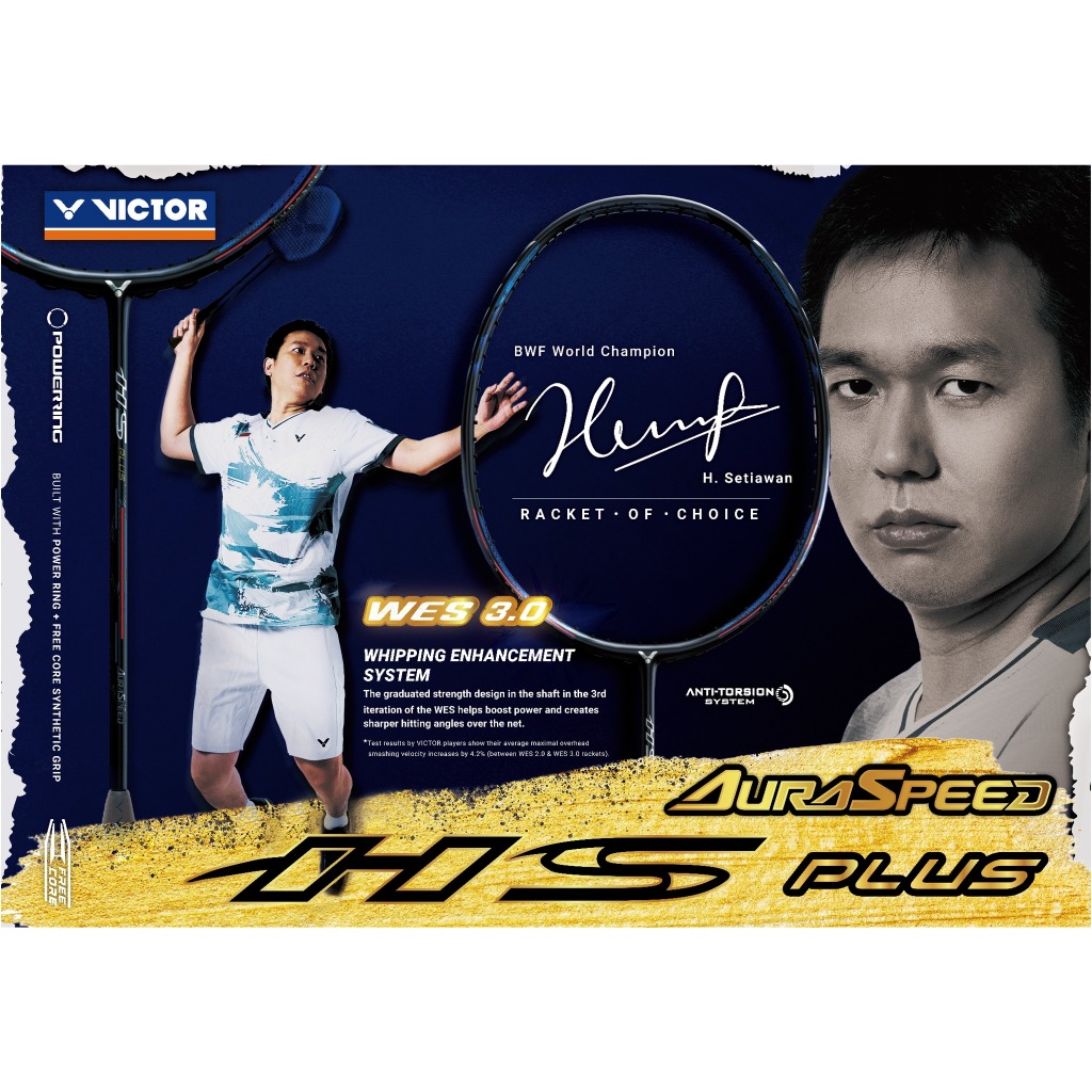 ไม้แบดมินตัน VICTOR AURASPEED HYPERSONIC PLUS | Shopee Thailand