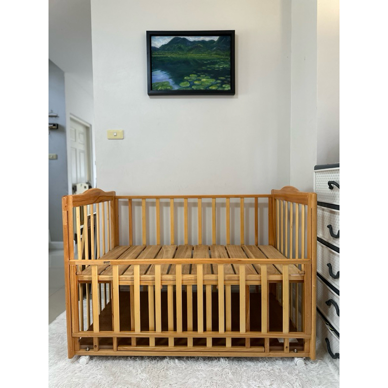 เตียงไม้เด็ก เตียงเด็ก katoji แบรนด์ญี่ปุ่นงานพร้อมกล่อง เตียง2ชั้น ...