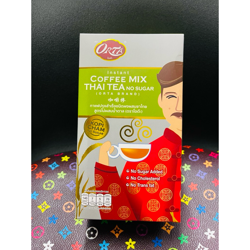 exp:23/08/2025 โอต๊ะ ORTA Instant Coffee Mix Thai Tea Nosugar กาแฟปรุง ...