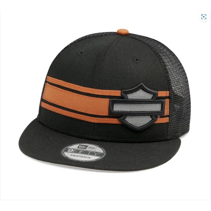 หมวกแก๊ปลิขสิทธิ์แท้ Harley-Davidson Men's Stripe & Logo 9FIFTY Cap ...