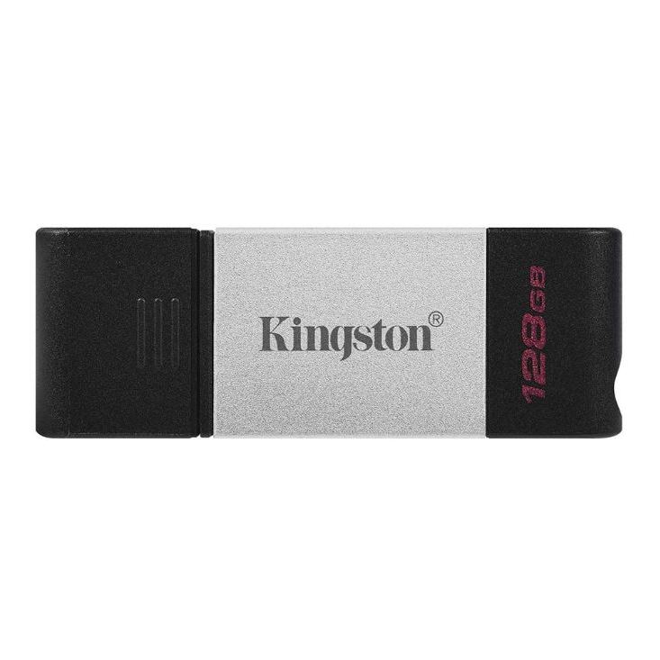 128 GB FLASH DRIVE (แฟลชไดร์ฟ) KINGSTON DATA TRAVELER 80 USB-C (DT80 ...
