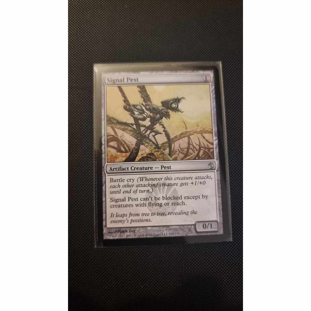 Signal Pest การ์ด Magic The Gathering ของแท้ จากชุด Mirrodin Besieged ...