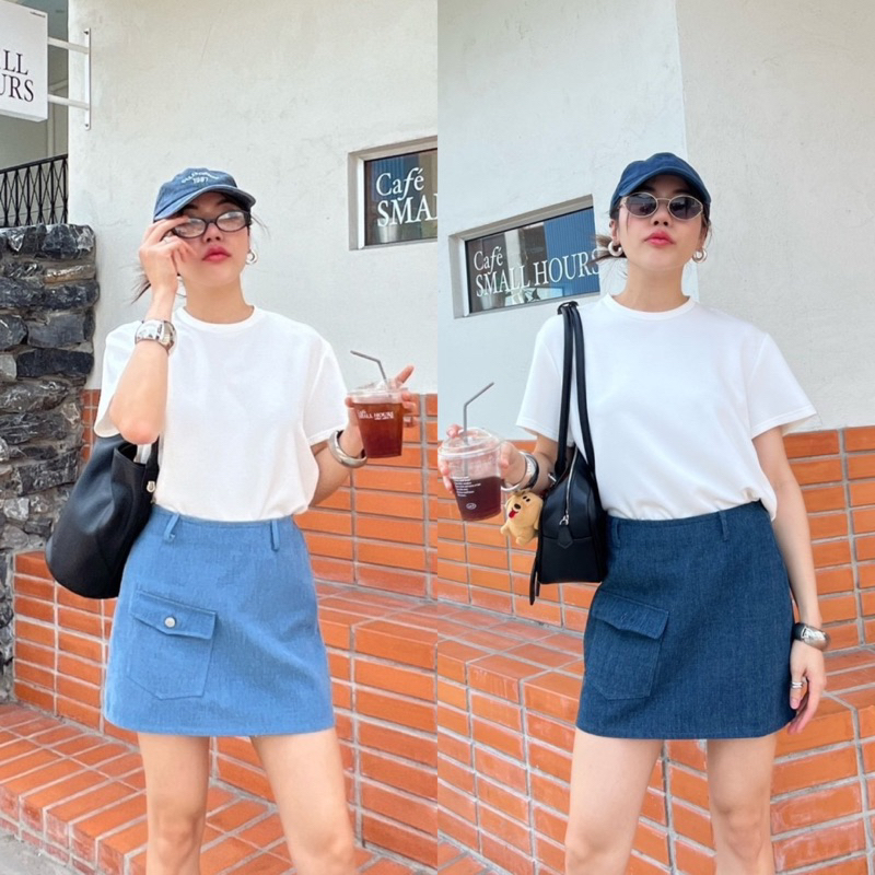 (ลด 100.- ใส่โค้ด SIMJUL) Simplestyle.byd Basic Tee Set ชุดเซท เสื้อยืด ...