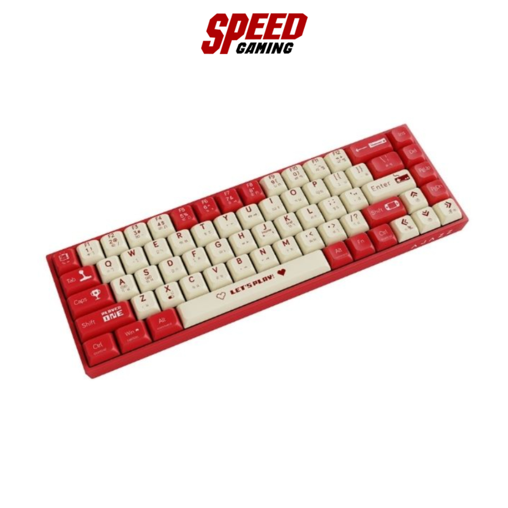 AJAZZ AK680 Wired Lets Play Red Blue/Red Switch KEYBOARD(คีย์บอร์ด ...