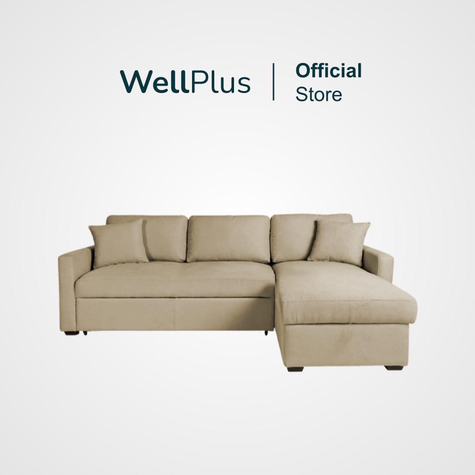 Wellplus โซฟาผ้า L-Shape แข็งแรง ทนทาน ดีไซน์สวย รองรับน้ำหนักได้ดี เหมาะสำหรับครอบครัว | Shopee ...