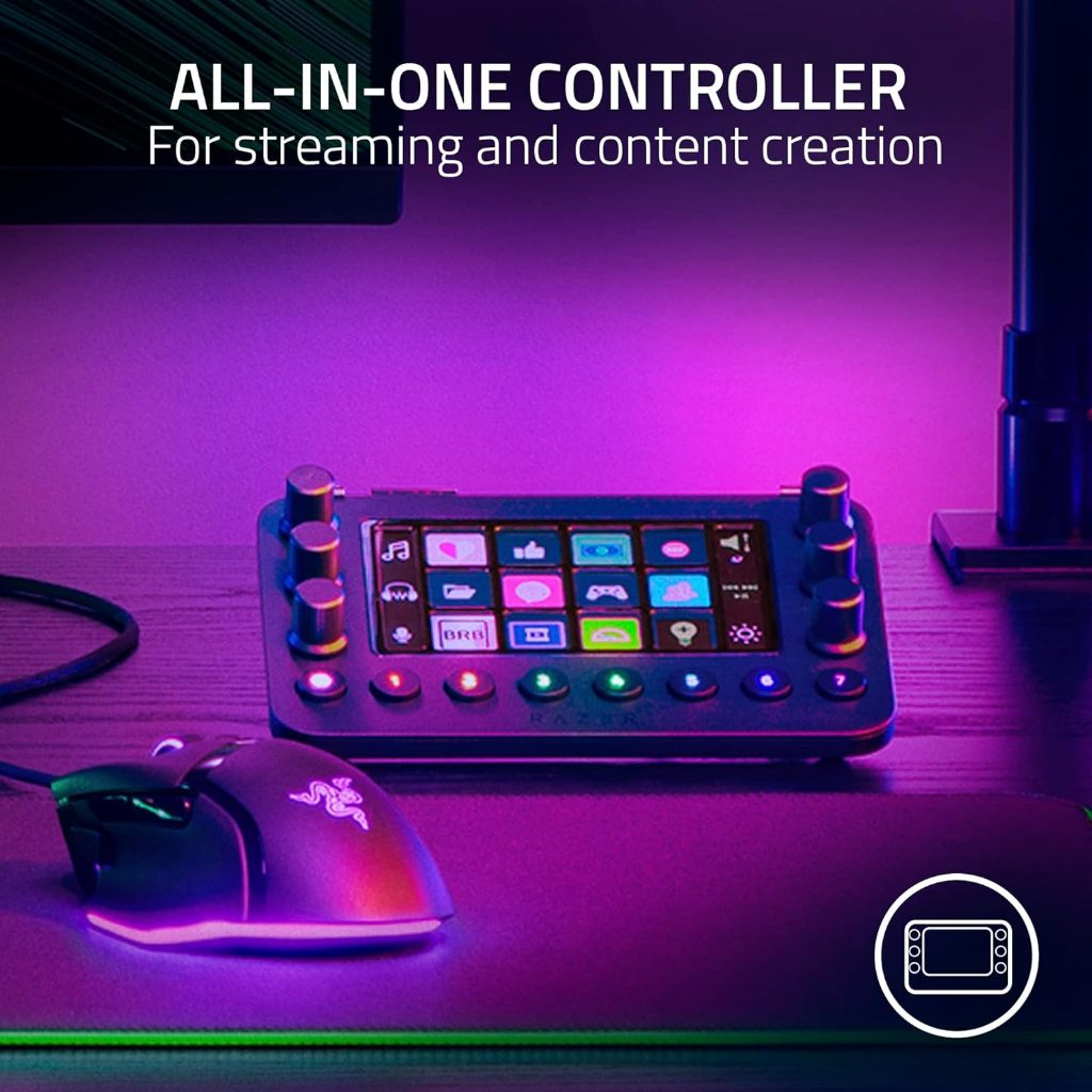 Razer Stream Controller อุปกรณ์สตรีมมิ่ง : All-In-One Keypad for Streaming | Shopee Thailand