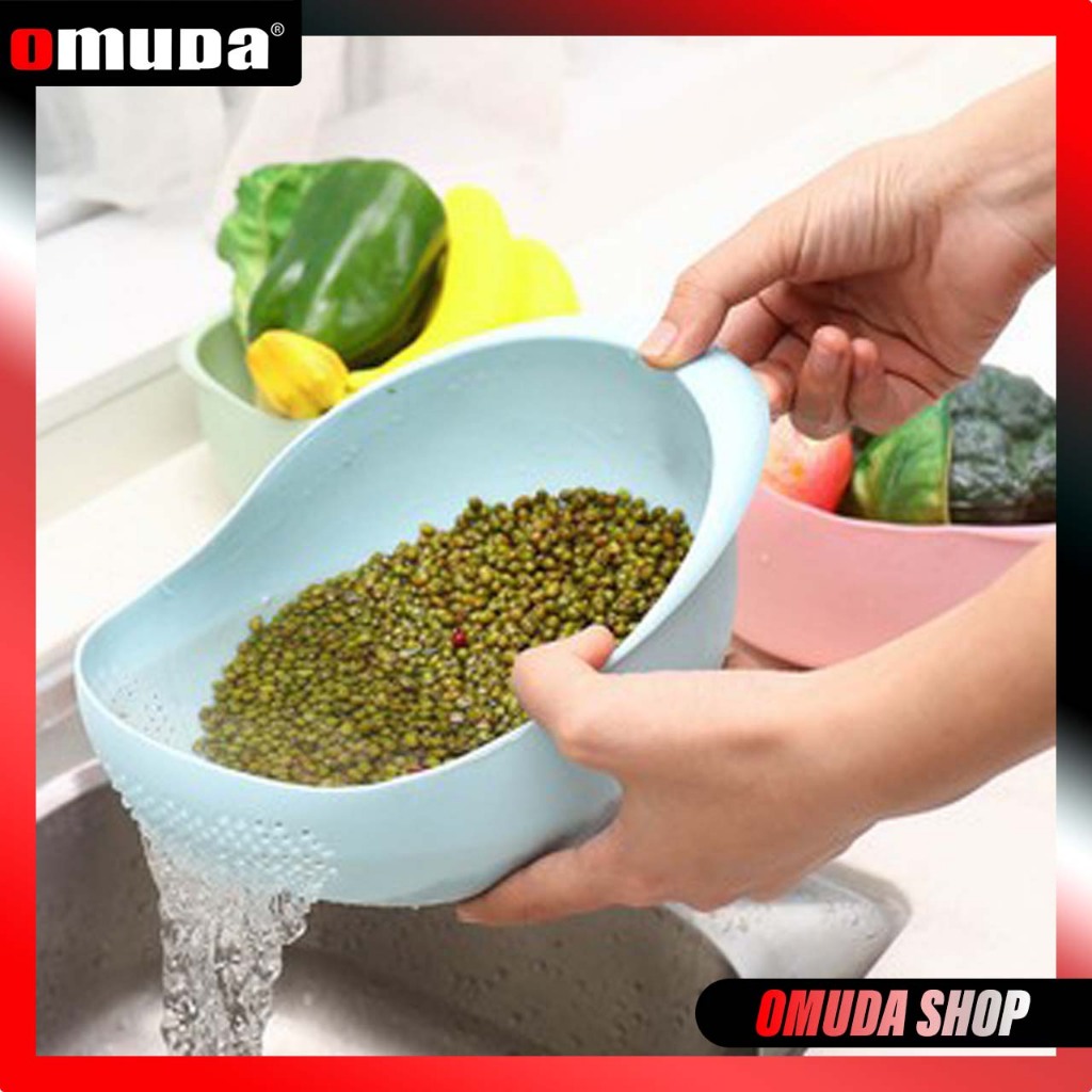 OMUDA_SHOPชามซาวข้าว ตะกร้าอเนกประสงค์ ตะกร้าล้างผัก | Shopee Thailand