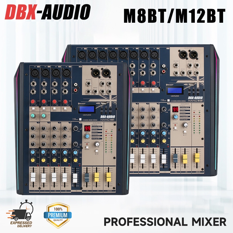 DBX-AUDIO M8BT/M12BT มิกเซอร์,มิกเซอร์ 8/12 แชนแนล,3 stereo inputs ...