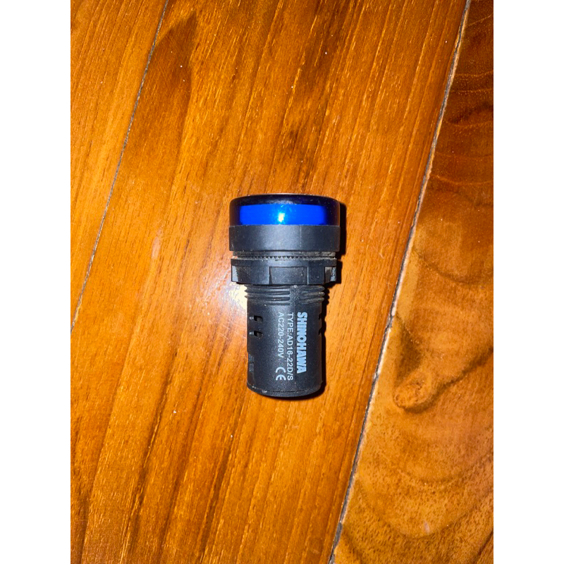 AD16-22D/S Pilot Lamp LED ไพล็อตแลมป์ 22mm (AC 220V) สีน้ำเงิน ...
