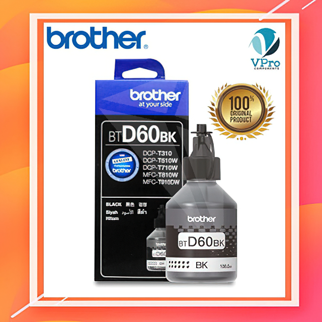 พร้อมกล่อง แท้100% Brother หมึก BT-D60BK, BT6000,BT5000C/M/Y 4สี DCP ...